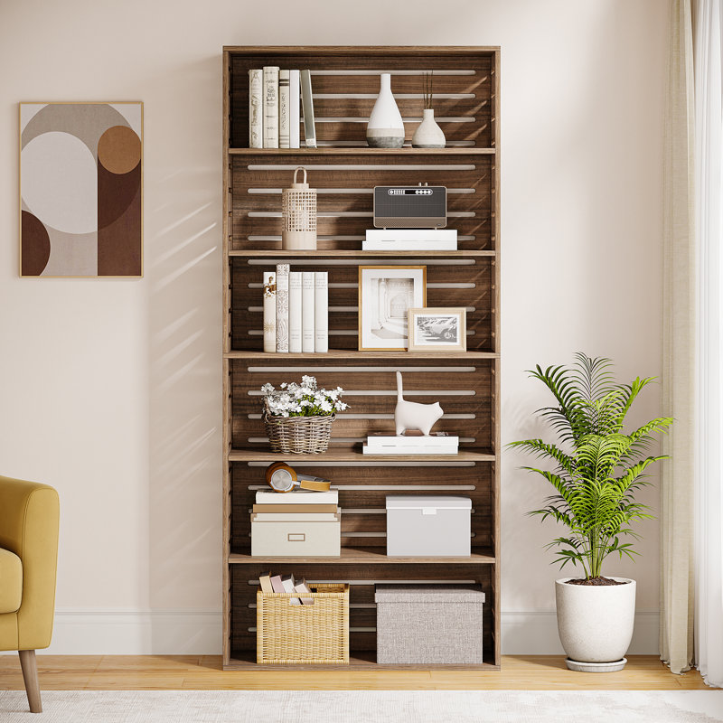 6 tier Bookcase 71 inch Tall Bookshelf